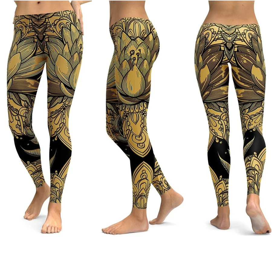 Li Fi Print Yoga Pants Women Unique Fitness Leggings Workout Sports