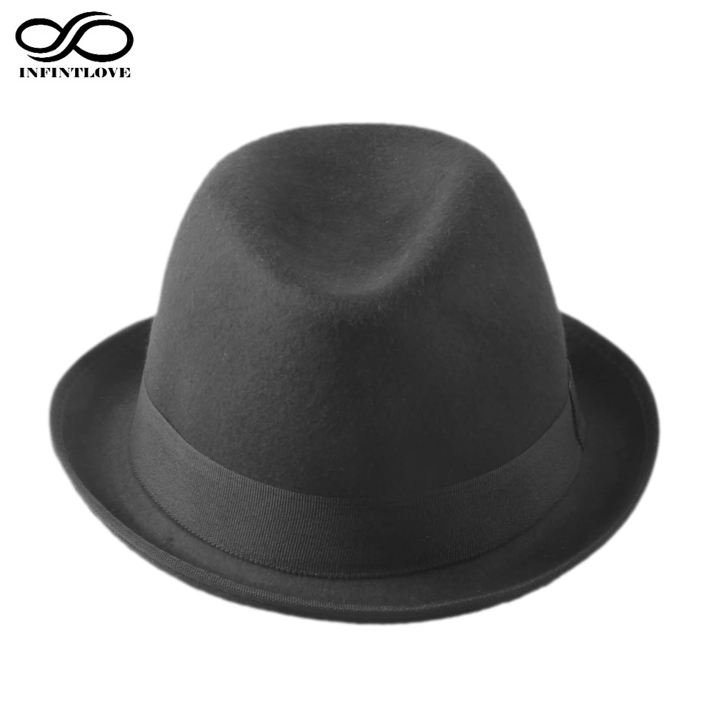 LUCKYLIANJI-sombrero-Fedora-de-fieltro-duro-para-hombre-y-mujer ...