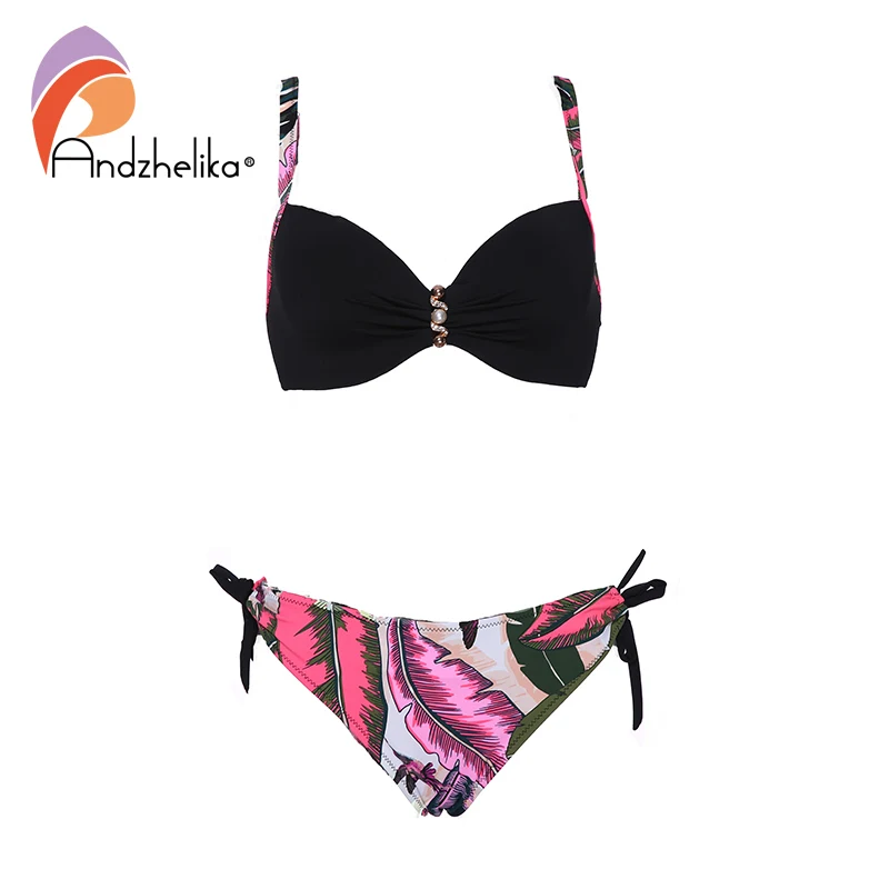 Andzhelika Sexy Bikinis Women Swimsuit Push Up Bikini Set High Grade