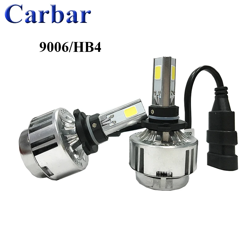9006 HB4 LED Headlight Kit 3 Side COB Single Beam High Low Kit High ...