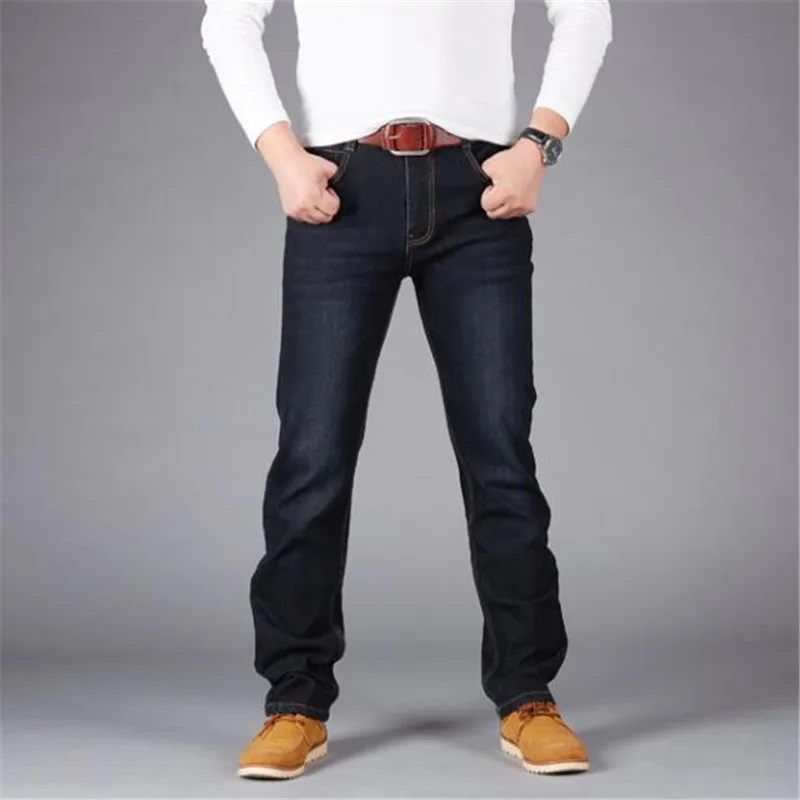Plus Size 44 46 48 50 Man Jeans High Stretch Straight Long Slim Plus Size 44 46 48 50 Man Jeans High Stretch Straight Long Slim