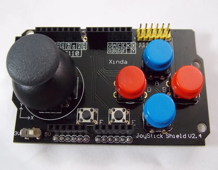 10 PCS Gamepads JoyStick Keypad Shield PS2 for Arduino nRF24L01 Nk 5110 ...