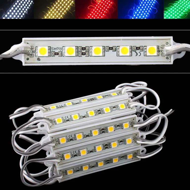 Módulo de luz LED 100 SMD, 5LED, blanco cálido/Rojo/verde/azul, lámpara ...