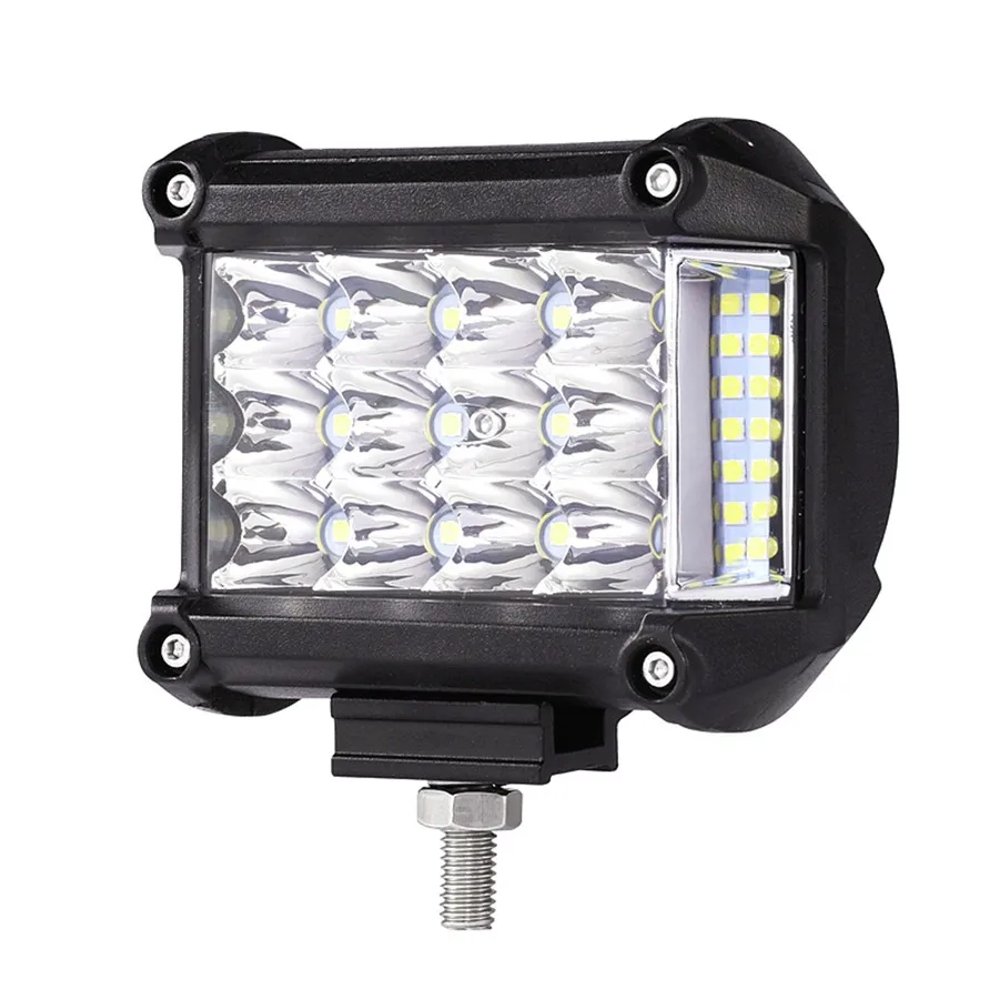 사이드 발광 Led 작업등 자동차 운전 램프 오프로드 라이트 바 콤보 빔 4x4 트럭 오프로드 차량용 4 인치 57w