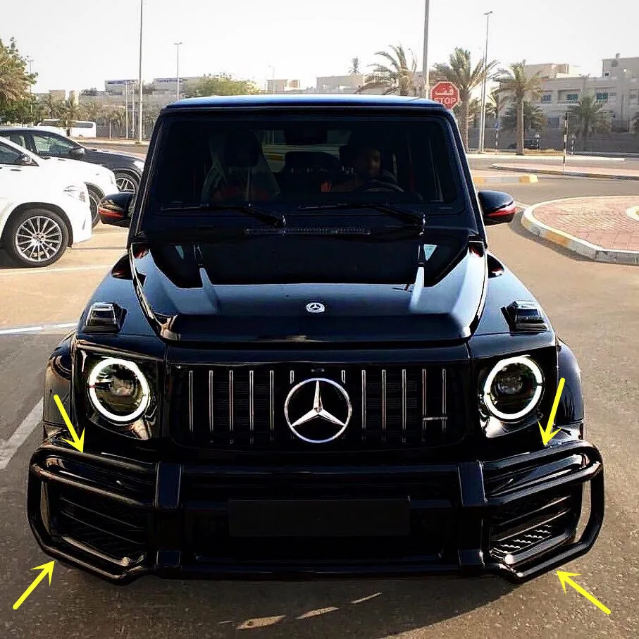 G class w464 G63 front bumper guard for W464 G63 high quality stainless ...
