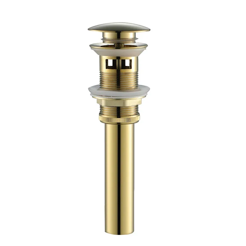 Pop Up Drains Brass Lavatory Sink/basin Push Down Drainer Bathroom ...