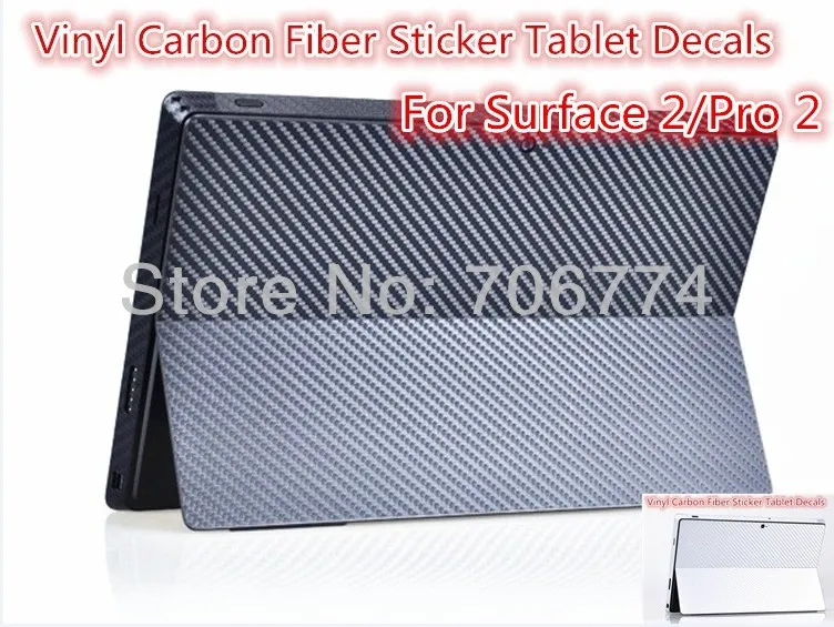 For Microsoft Surface Pro Vinyl Carbon Fiber Sticker back Guard Tablet ...