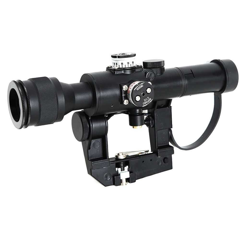 4x24 PSO-1 Type Riflescope Tactical Red Illuminated Glass Etched ...