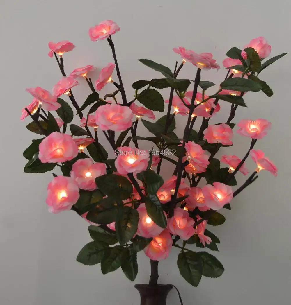 Free-Shipping-Battery-60-LED-Blossom-Rose-Flower-Branch-Light-in-20 ...