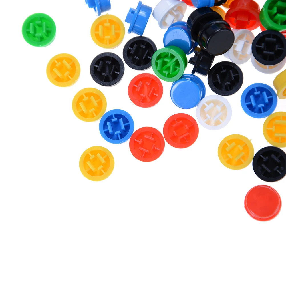 Round Mixed Color Tactile Button Caps Kit For 12x12x7.3MM Tact Switches ...