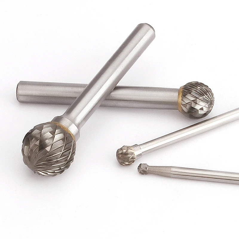 YG8 Alloy Rotary File 1Pcs Round D-type Double slot Tungsten Steel Wood ...