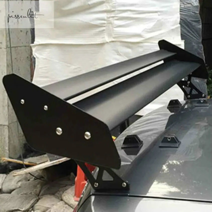 Alerón trasero de aluminio universal para coche, accesorio de doble ...