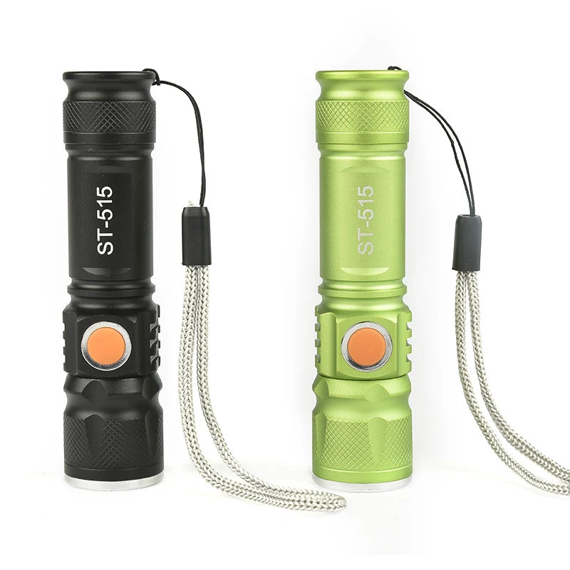 Probe Shiny St-515 Powerful Led Flashlight Rechargeable Usb Flashlight ...