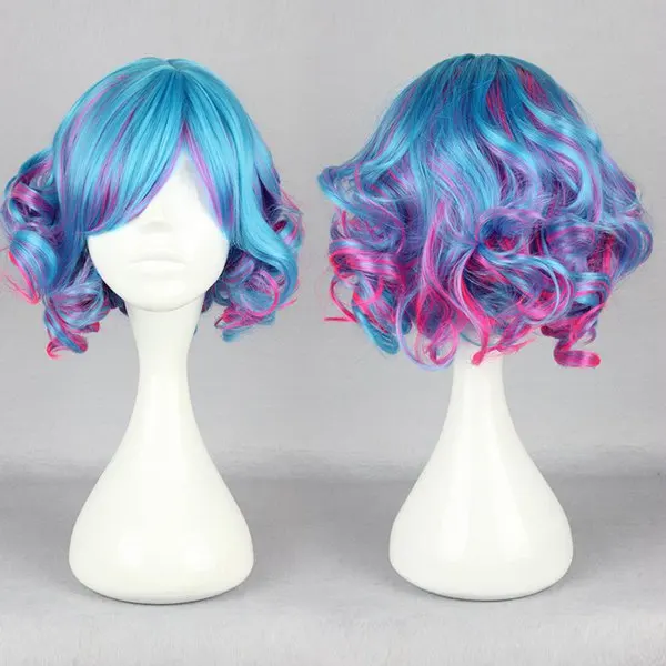 30cm-short-Cosplay-anime-wig-multi-color-multi-color-wig-cosplay-anime ...