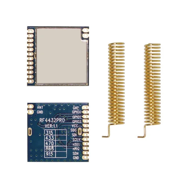 8pcs/lot Rf4432pro - Upgrade Version 100mw Si4432 433mhz Fsk/gfsk Spi ...