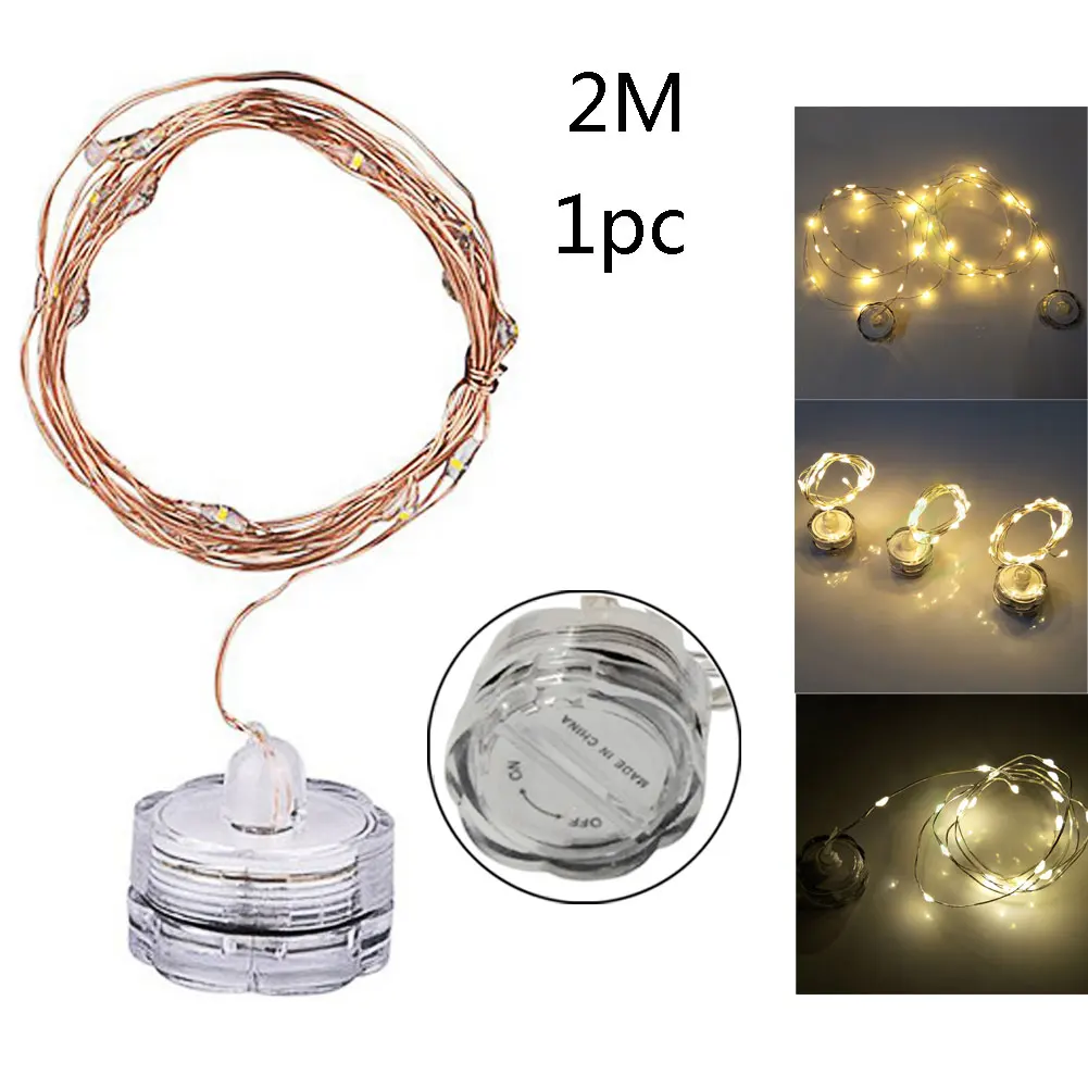 Tauch-Wasserdicht-1M-2M-3M-LED-Kupfer-Draht-Kerze-Sternen-String ...