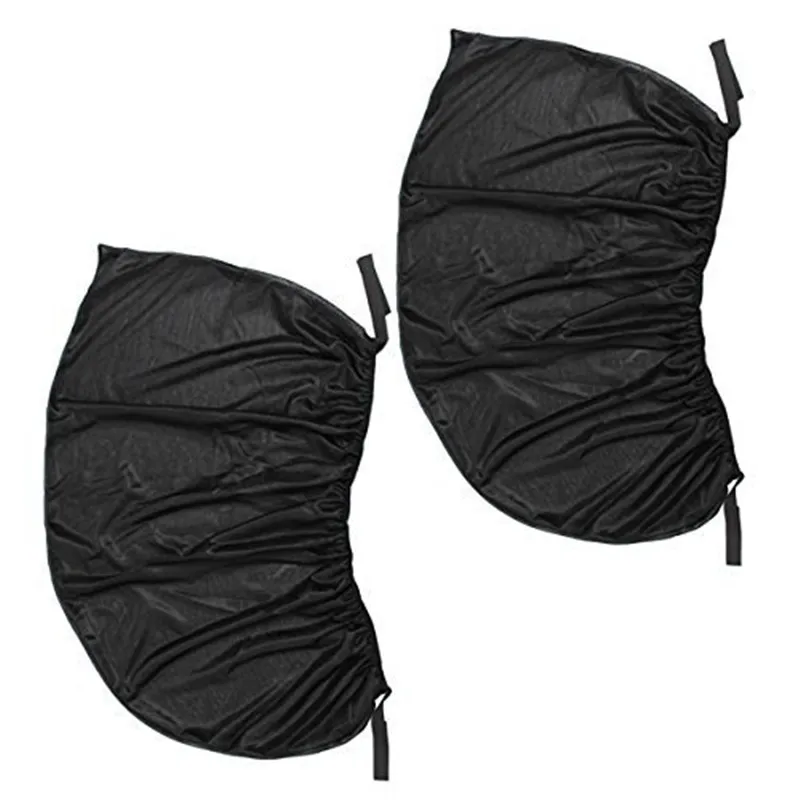 Pair Black Flexible 110cm53cm Rear Side Window Sox Sun Shades Sock ...