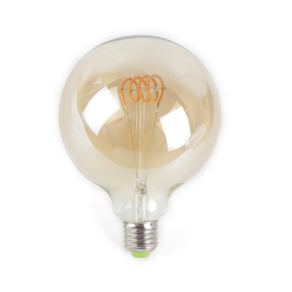 G125 retro Edison Spiral Filament LED Bulb 4W Dimmable LED bulbs for ...
