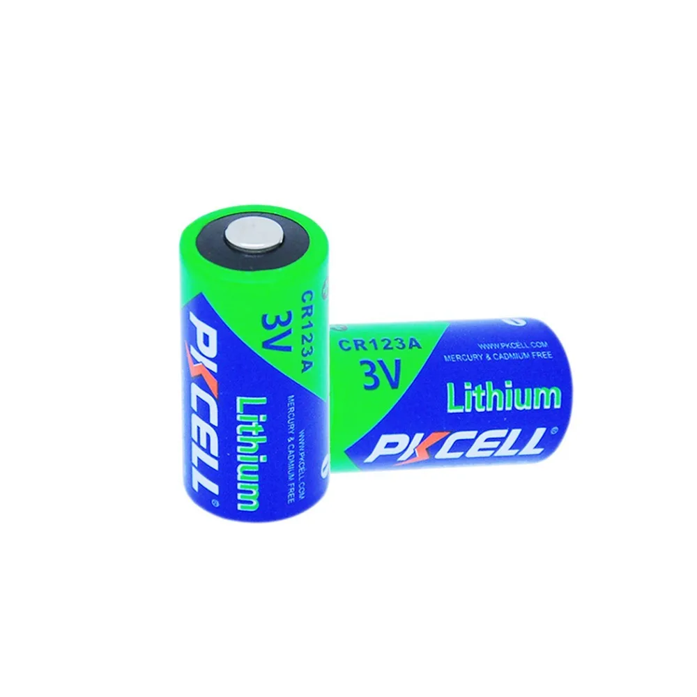 2Pcs PKCELL CR123A 16430 CR 123A CR17345 KL23a VL123A DL123A 5018LC ...