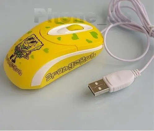 2011 New USB 3D Optical Scroll Wheel SpongeBob Mouse Mice Laptop ...