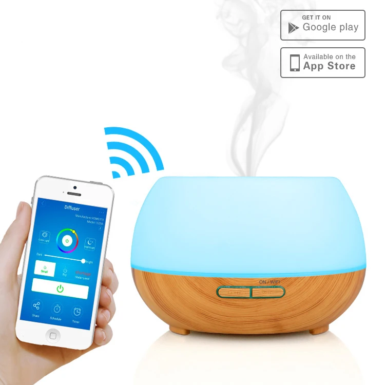 300ml remote control smart wifi LED colorful Aroma Diffuser ...