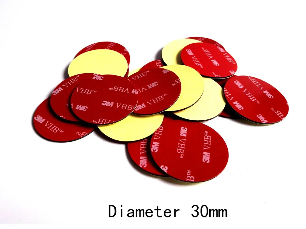 Dimater=30mm Round Circle 3M 5952 Heavy Duty Double Sided Adhesive ...