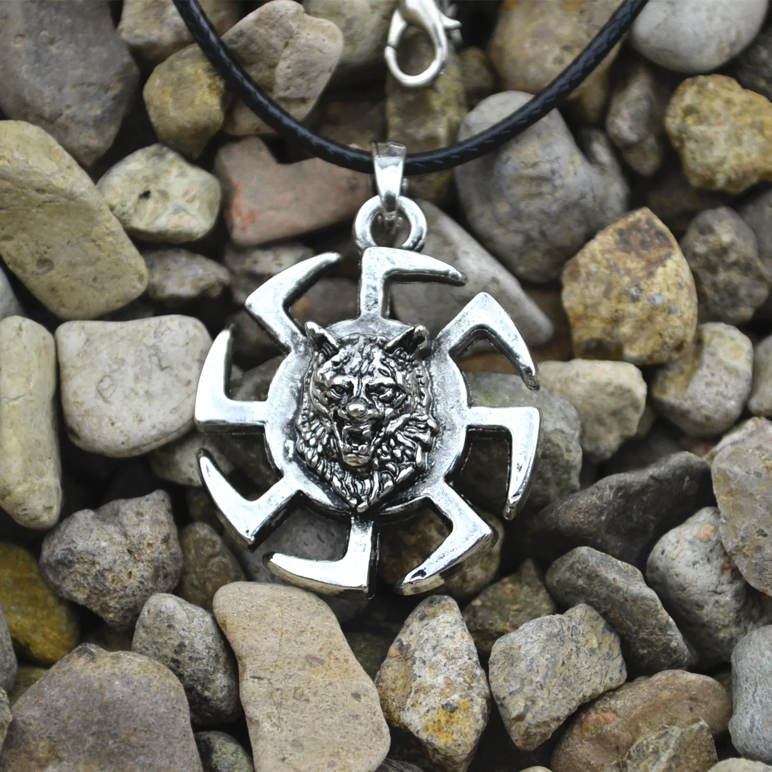 1PCS Wolf Kolovrat Pendant Slavic Wolf Kolovrat Amulet Pendants ...