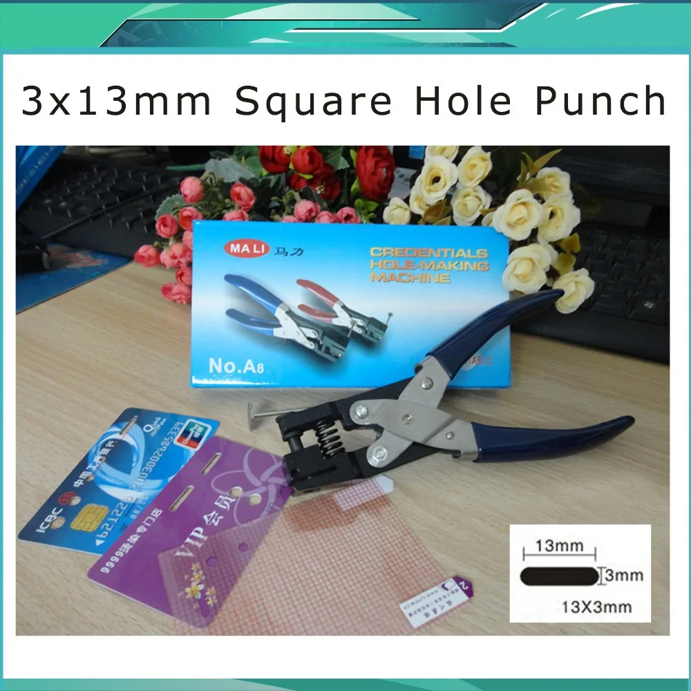 Free shipping 1/pcs Flat Hole Punch 3X13MM Flat Single Hole Puncher-in ...