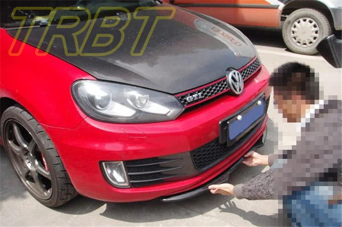 VW Golf 6 GTI Front lip Spoiler Chin Lip GTI MK6 Carbon Fiber Front ...