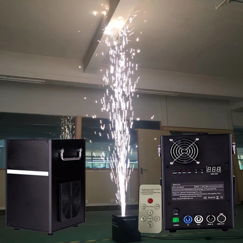 10X DMX512 Cold Sparkluar Machine Titanium Powder For Wedding Club ...