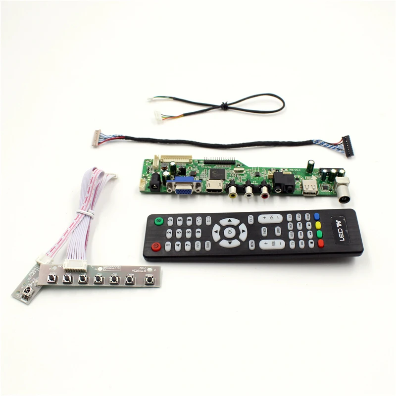 Lcd Tv Controller Board With Tv Av Vga Audio Usb Hdmi-compatible For 12 ...