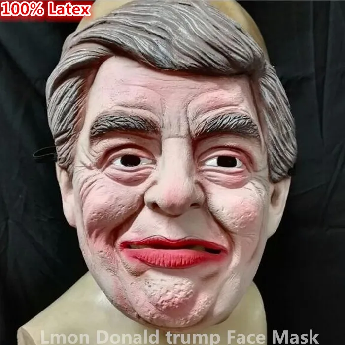 High Quality 100% Latex Donald Trump Mask Latex Realistic Mask Hillary ...
