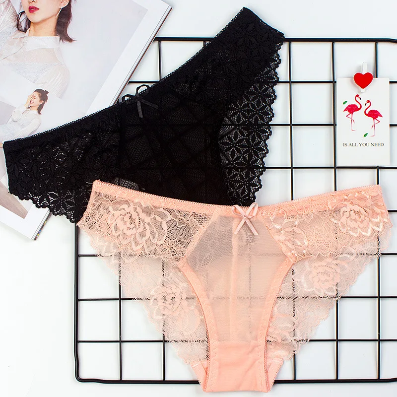 Buy Spandcity Women Sexy Lace Panties Sex Trim Bow