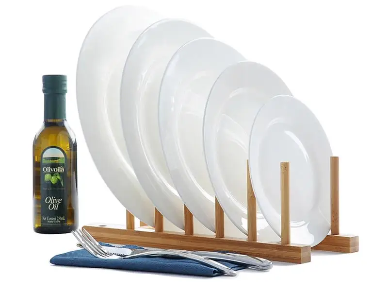 10 Inch, Pure White Bone China Fruit Platter, Porcelain Plate Dinner ...