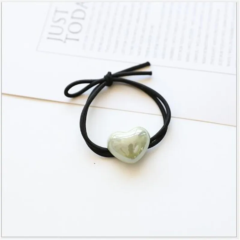 Korean lovely candy color love star woman rubber band head rope ...