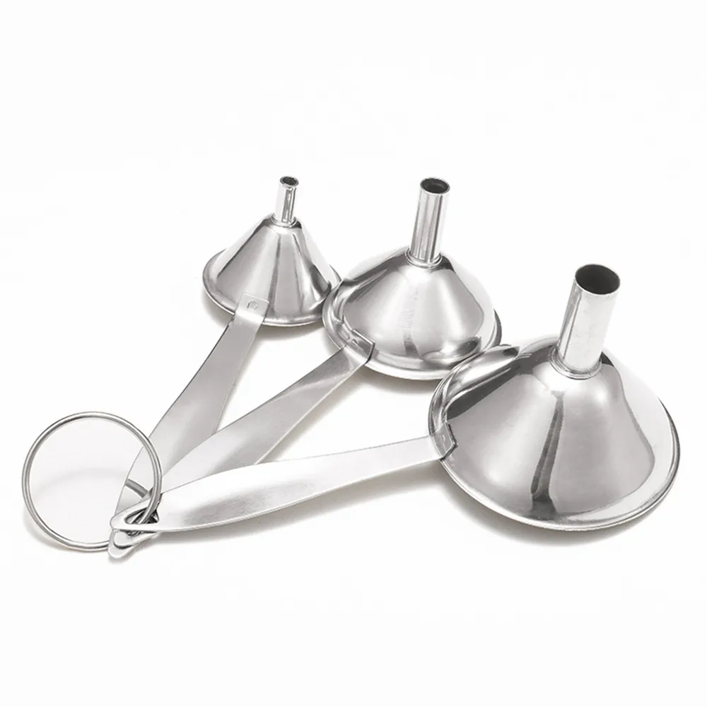 Aliexpress.com : Buy Funnels set 3pcs Kitchen Mini Stainless Steel ...