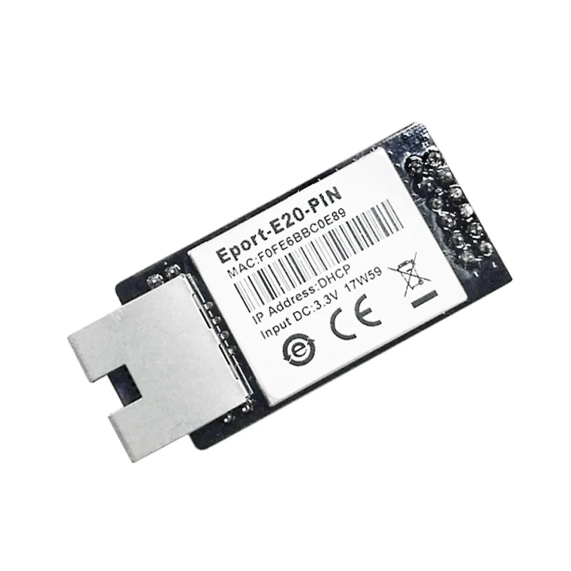 Monday Kids Eport-E20-Pin CE RTOS Network Server Port TTL Serial to Ethernet Embedded Module ...