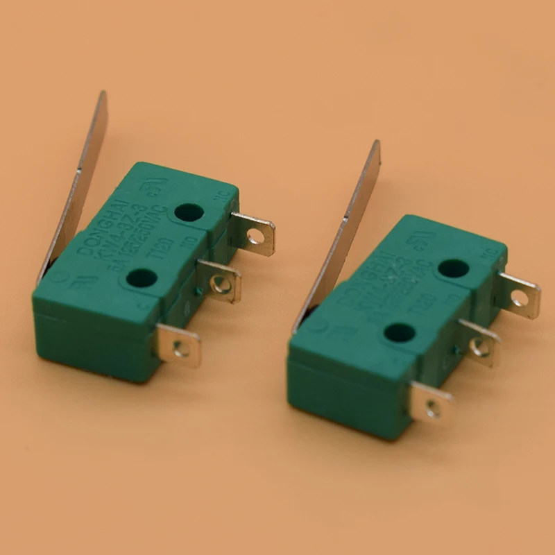 10PCS 3 pins Micro Touch Switches NO+NC 3a/5a 125VAC 250VAC Mini limit ...