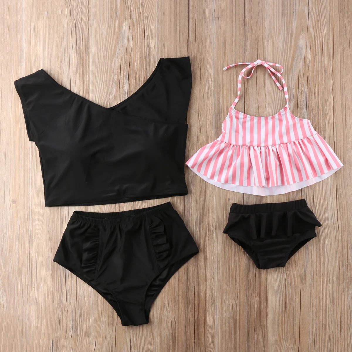 Family Matching Outfits Mother Daughter Womens Bikini Set Beach ...