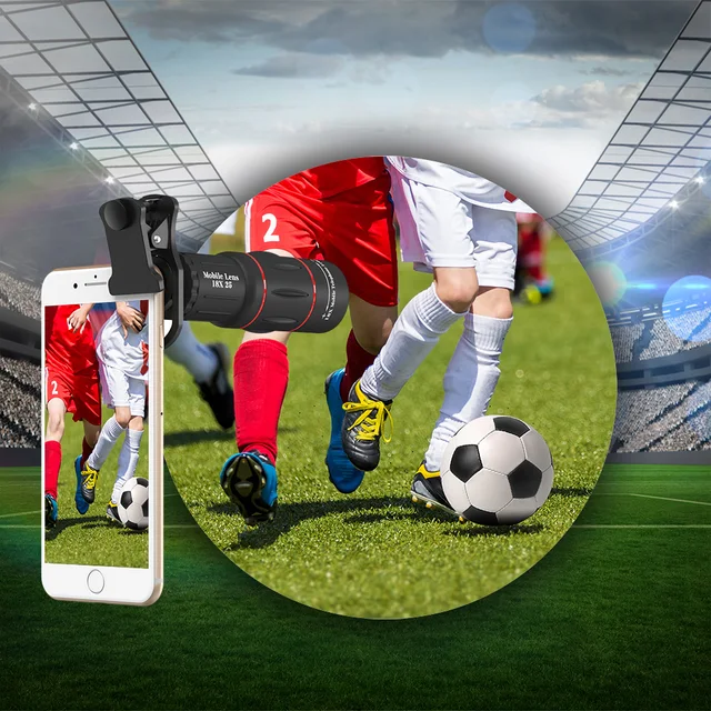 APEXEL Universal 18×25 Monocular Zoom HD Optical Cell Phone Lens ...