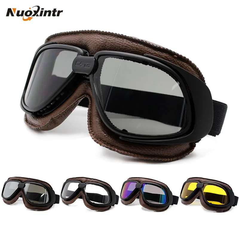 Nuoxintr Motorcycle Goggles Helmet With Smoking Lens Motorcycle Goggle ...