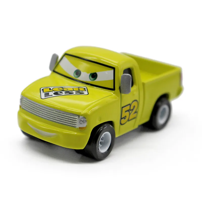 Lemon Yellow No.52 "Leak Less" Pickup Truck Diecast Metal Toy Car Pixar ...