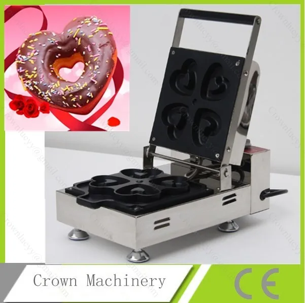 Heart Shape Sweet 110V 220V donut making machines; donuts baker ...