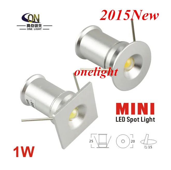 New Product Square Round Mini 1w Led Spotlight Led Cabinet Light Led ...
