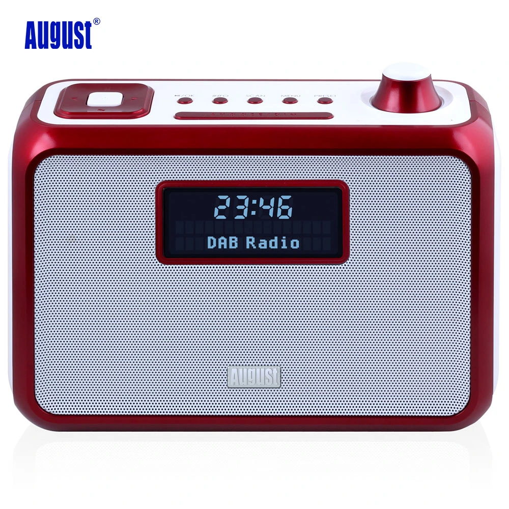 August Mb400 Portable Bluetooth Nfc Wireless Speaker With Dab/dab+ ...
