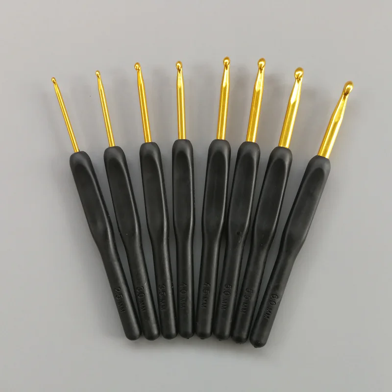 8Pcs/Set Sewing Needles Aluminium Crochet Hooks Needles Knit Weave ...