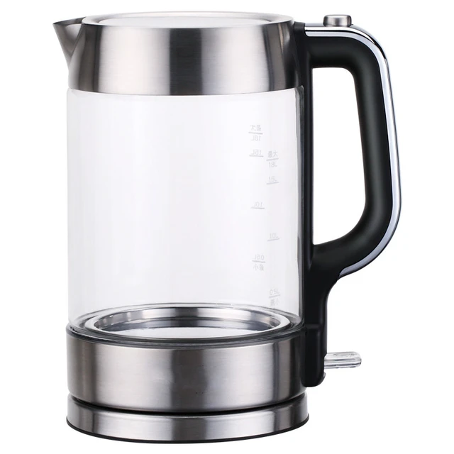 George Home Smoked Glass Fast Boil Kettle