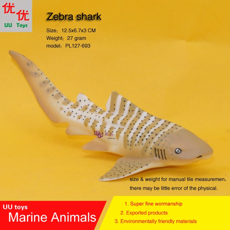 Hot Toys Zebra Sharkk Simulation Model Marine Animals Sea Animal Kids ...