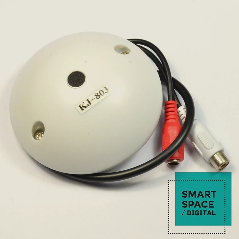 CCTV Microphone Audio Pick up Device High Sensitivity Ceiling Mount ...