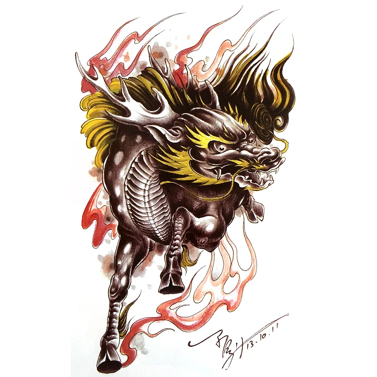 Chinese Qilin Tattoo